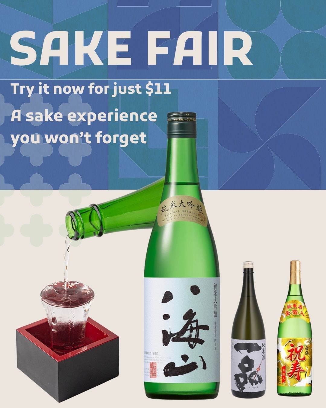 Sake Fair The overflowing sake experience | YAYOI Japanese Teishoku ...